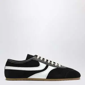 Dries Van Noten Suede And Leather Sneakers - Black