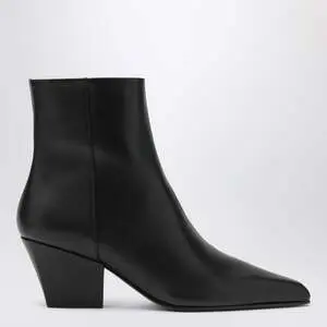 Paris Texas Calfskin Leather Ankle Boots - Black