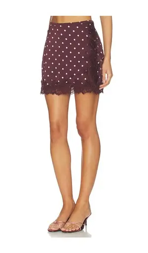 Line & Dot Raye Mini Skirt