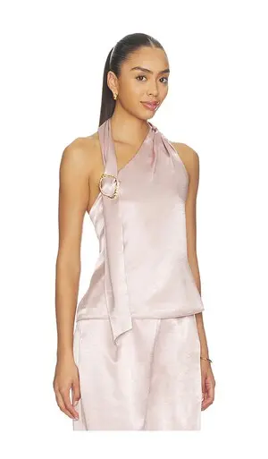 Line & Dot Elsie Top In Pink
