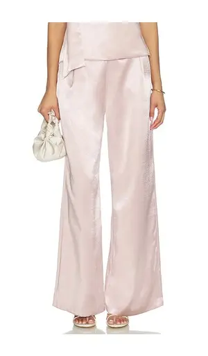 Line & Dot X Elsie Pants In Pink - Mauve