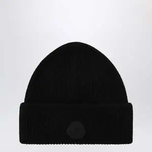 Moncler Wool And Cashmere Beanie - Black