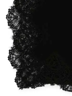 ERMANO SCERVINO Ermanno Scervino Cashmere Stole With Lace Trim