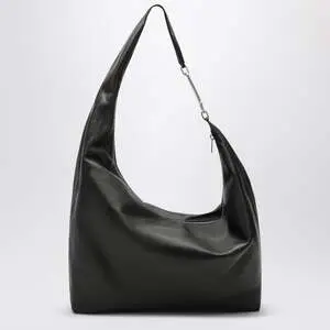 Rick Owens Gemini Bag In Grained Calf Leather - Black