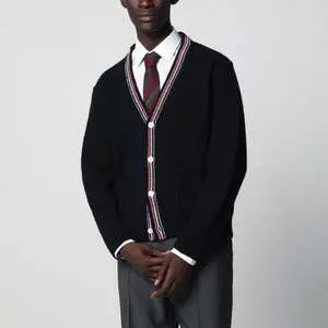 Thom Browne Hector Wool And Mohair Cardigan - Blue