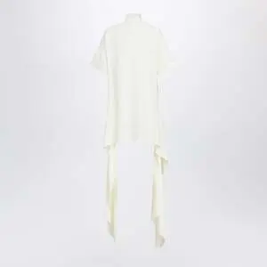 Alaïa Asymmetric Viscose Cady Top - White