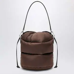 Moncler Caradoc Padded Nylon Bucket Bag - Red