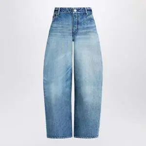 Alaïa Rodeo Trousers In Vintage Denim - Blue