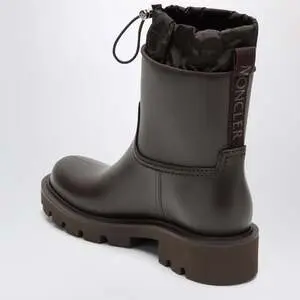 Moncler Kickstream Pvc And Nylon Boots - Brown