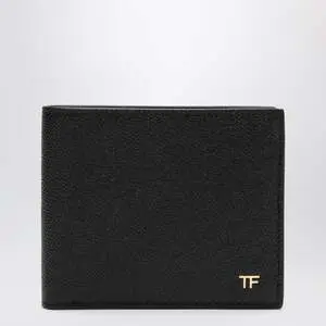 TOM FORD T-line Bi-fold Leather Wallet - Black