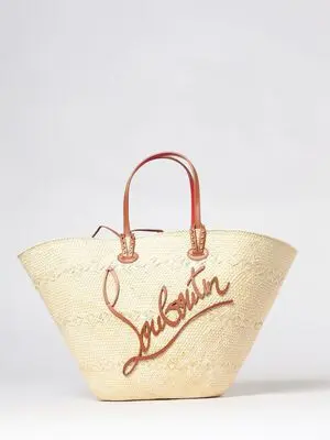 CHRISTIAN LOUBOUTIN Raffia Shoulder Bag