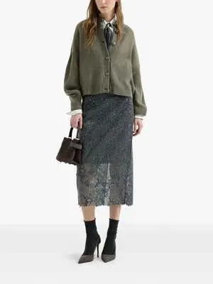 Brunello Cucinelli Ribbed Cashmere Cardigan - Multicolor