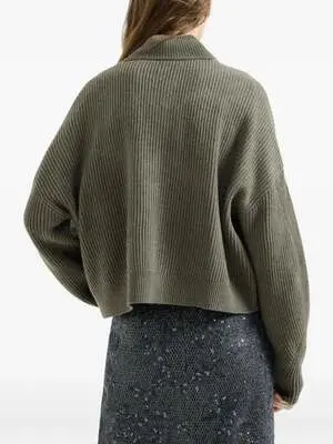 Brunello Cucinelli Ribbed Cashmere Cardigan - Multicolor