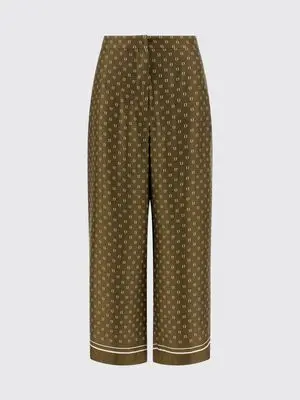 Max Mara Wide Leg Printed Trousers - Brown