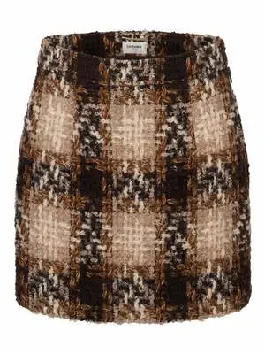 Saint Laurent Plaid Mini Skirt - Multicolor