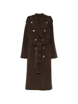 Alberta Ferretti Wool Trench Coat - Multicolor