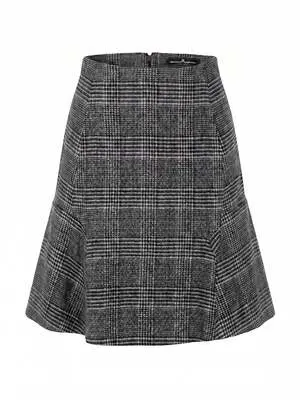 ERMANO SCERVINO Ermanno Scervino Wool Plaid Skirt - Multicolor