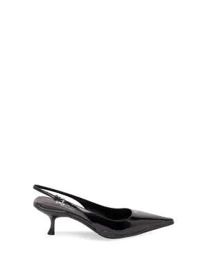 Prada Brushed Leather Slingback Pumps - Multicolor