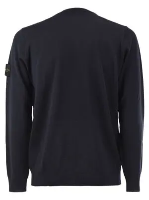 Stone Island Round-neck Jumper With Embossed Stitching