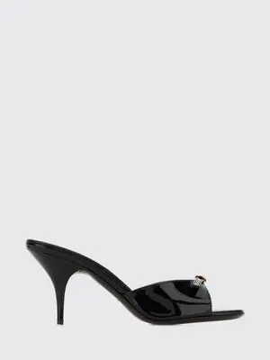 Miu Miu Heeled Mules With Embellishment - Black