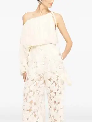 NISSA Off-the-shoulder Top With Tie Detail - Multicolor