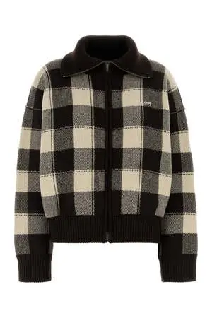 GOLDEN GOOSE Embroidered Wool Cardigan - White