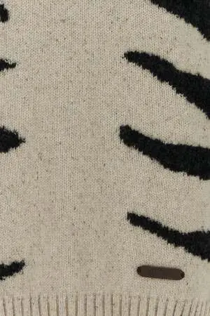 Moschino Sand Wool Blend Sweater Dress