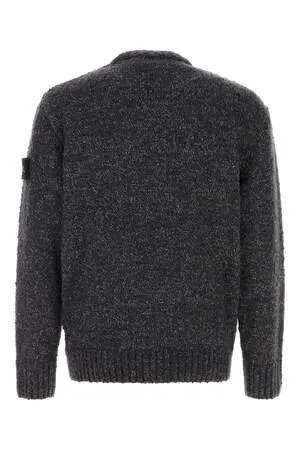 Stone Island Dark Wool Blend Sweater