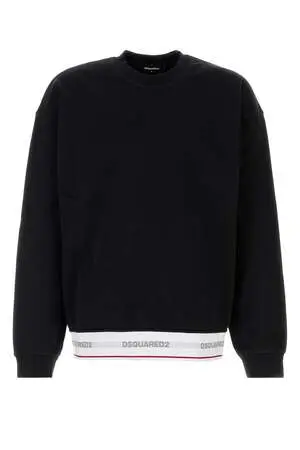 Dsquared2 Cotton Oversize Sweatshirt - Black