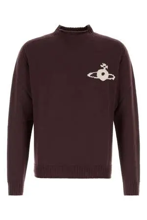 VIVIENNE WESTWOOD Aubergine Wool Fisherman Sweater - Purple