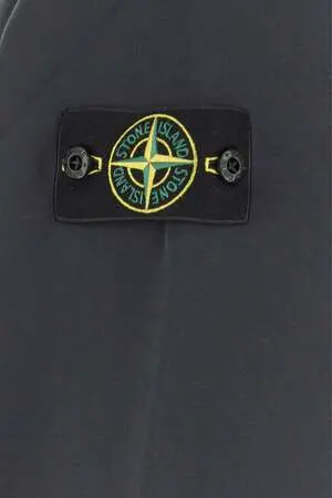 Stone Island Cotton Zippered Hoodie With Detachable Logo Patch