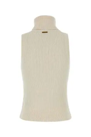 Michael Kors Ivory Wool Blend Vest