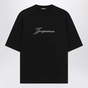 Jacquemus Cotton And Hemp Jersey T-shirt - Black