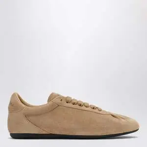 Dolce & Gabbana Soft Ballet Sneaker In Split Calfskin - Cream