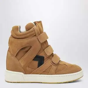 Isabel Marant Étoile Leather Wedge Sneakers - Brown