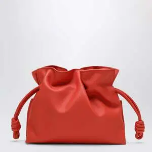 Loewe Mini Flamenco Clutch In Calfskin Leather - Orange