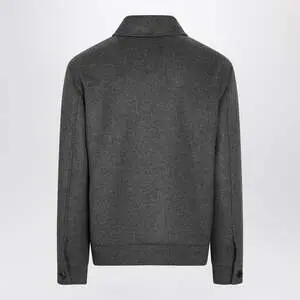 Valentino Garavani Grey Wool And Cashmere-blend Overshirt Jacket
