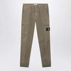 Stone Island Cotton Cargo Joggers - Green