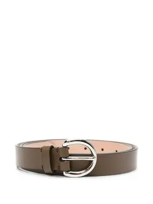 Phoebe Philo Round Buckle Leather Belt - Multicolor