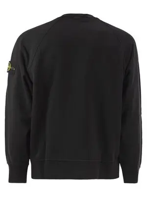 Stone Island Cotton Crew Neck Sweatshirt With Compass Badge