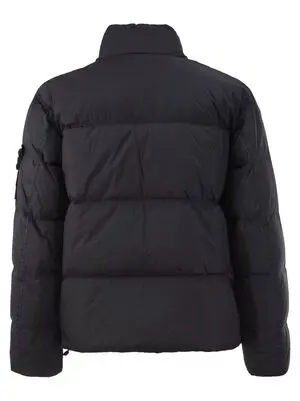Stone Island Garment Dyed Crinkle Reps Ny Down Jacket With Duck Down Padding - Blue