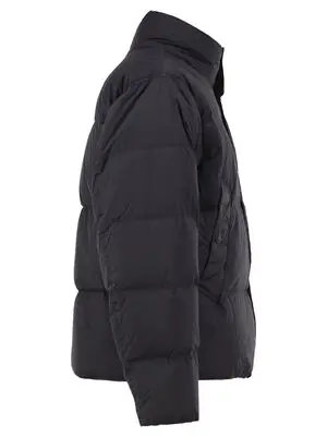 Stone Island Garment Dyed Crinkle Reps Ny Down Jacket With Duck Down Padding - Blue