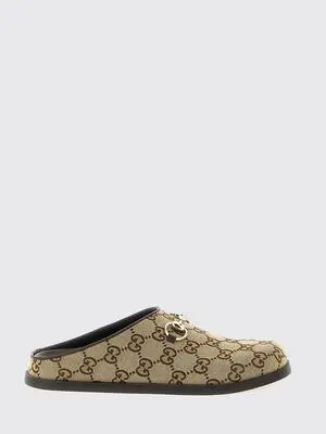 Gucci Monogram Mule Clogs - Brown
