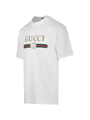 Gucci Fake Cotton And Silk T-shirt