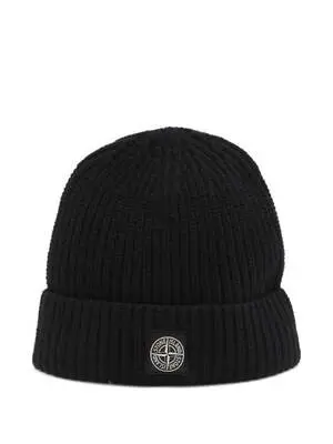 Stone Island Logo Wool Beanie - Multicolor