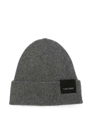 TOM FORD Cashmere Ribbed Knit Beanie - Multicolor