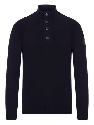 Stone Island Wool Turtle-neck Sweater - Multicolor