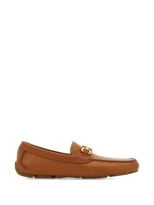 FERRAGAMO Leather Driver Shoes - Multicolor