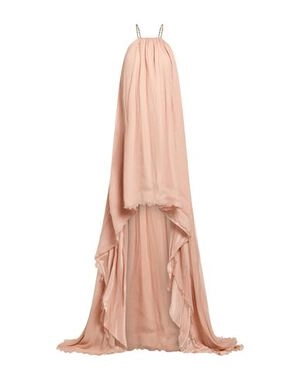 Amen Maxi Dress Blush Size Silk - Pink