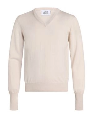 Alpha Studio Merino Wool V-neck Sweater
